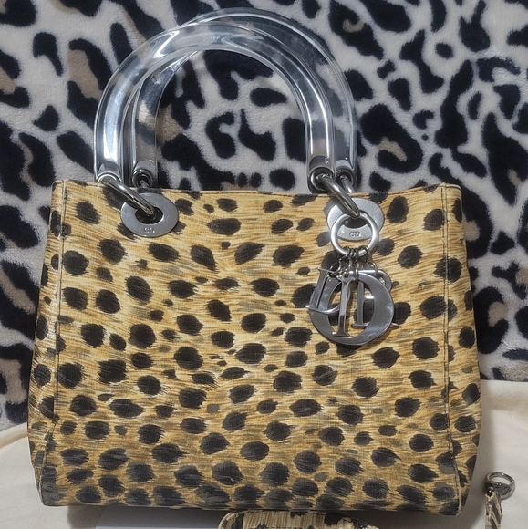 Dior | Bags | Lady Dior Leopard Print Vintage | Poshmark